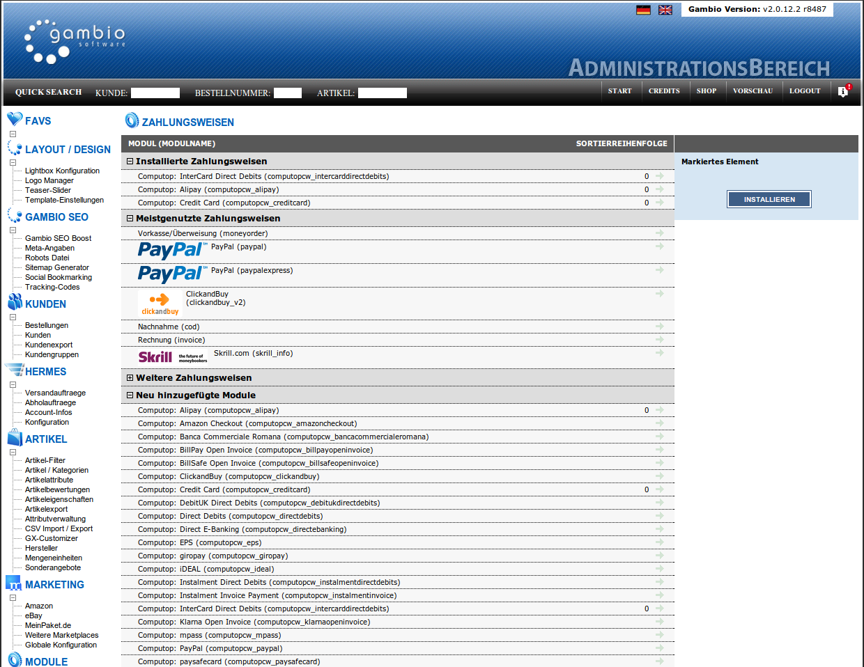 customweb GmbH – Cartridges für das Computop Paygate – Gambio Computop ...